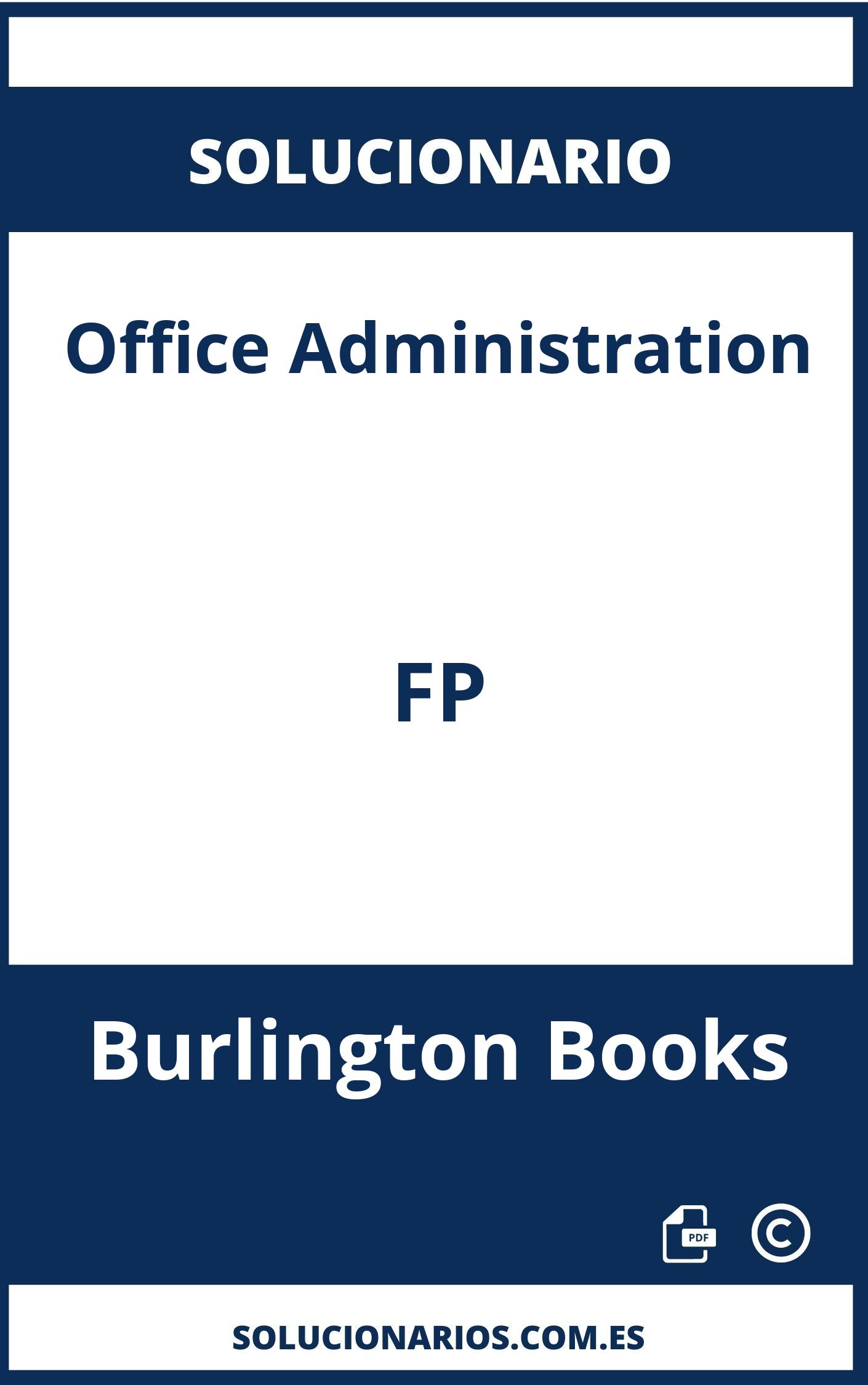 Solucionario de Office Administration FP Burlington Books